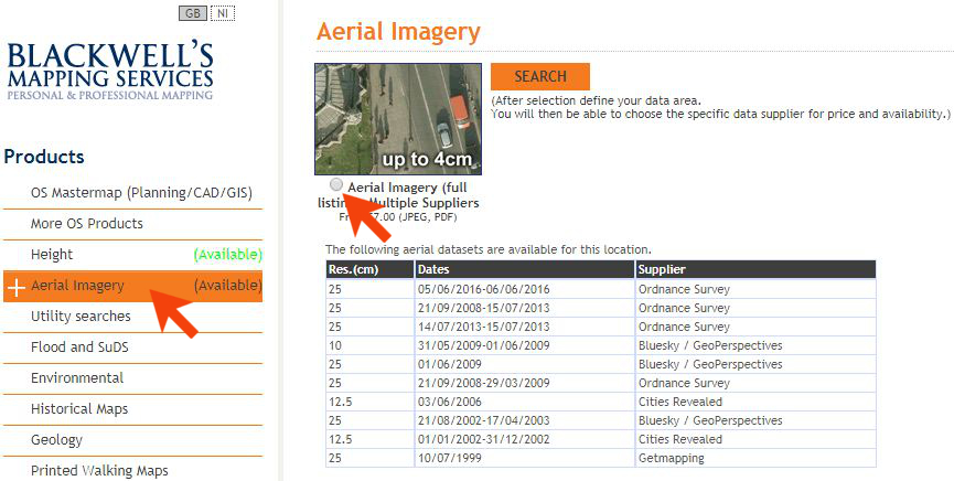 How to: Buy Aerial Imagery – Blackwell's Mapping Services - Help & Support